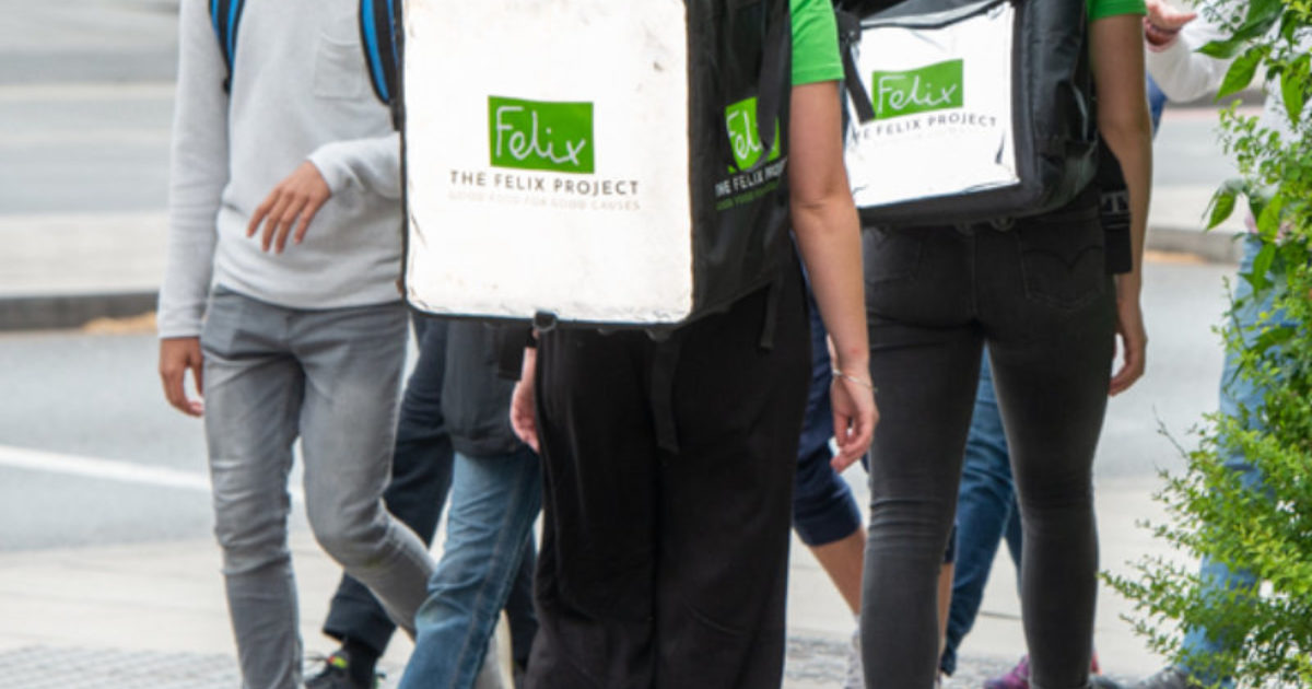 Delivering surplus food to charities, 100% powered by green energy